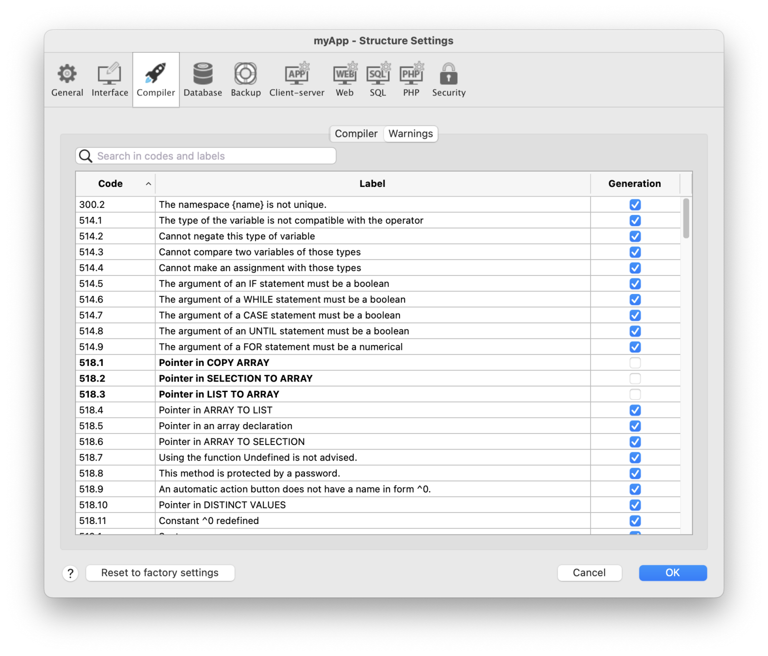 Customize Global Warnings Generation - 4D Blog